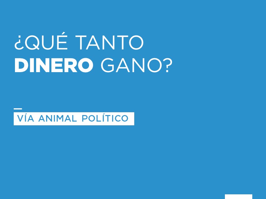 ¿Qué tanto dinero gano? vía Animal Político